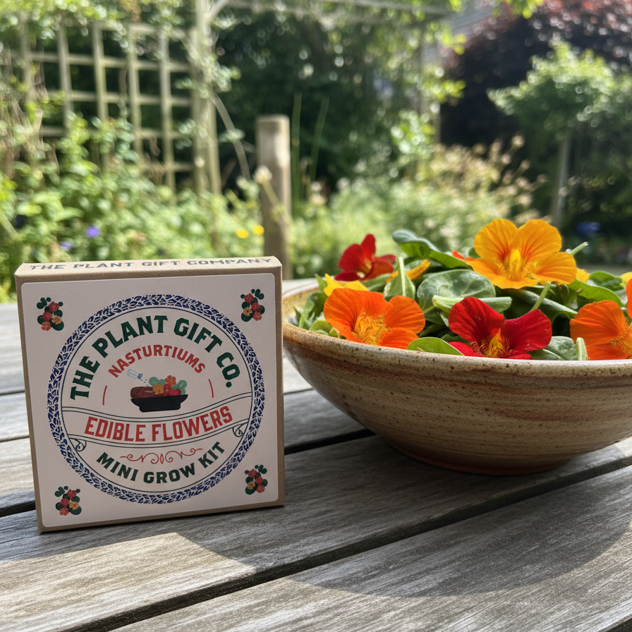 The Plant Gift Company Grow Your Own Edible Flowers Eco Mini Grow Kit ...